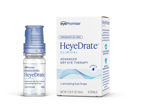 EyePromise Introduces Heyedrate Clinical, Gamechanger in Dry Eye Hydration