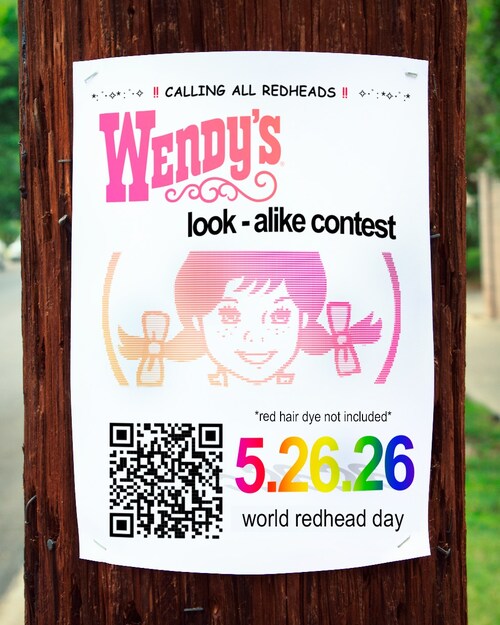 Wendy's Celebrates Its Redhead Roots with NYC Look-alike Contest on ...
