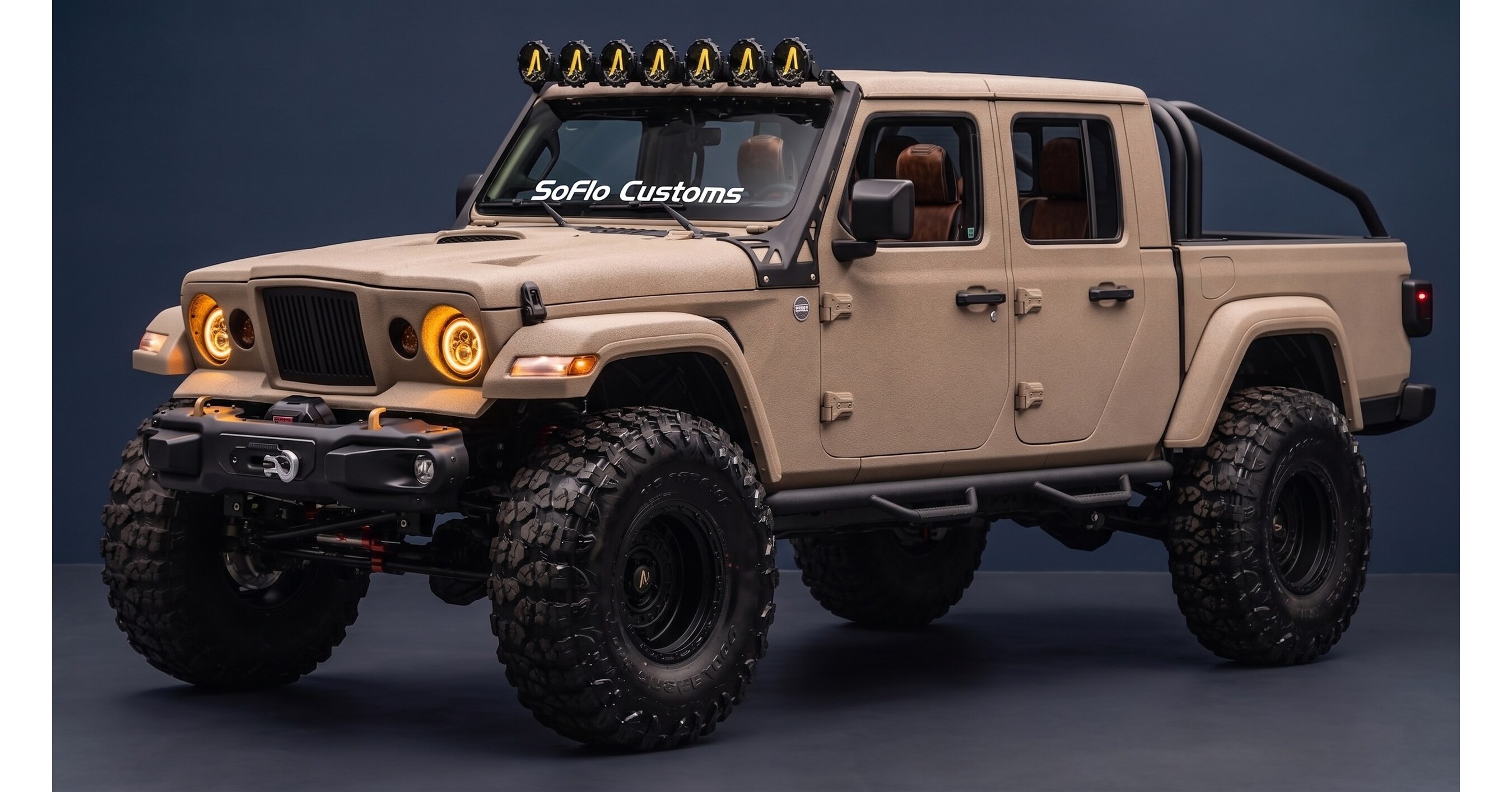 SoFlo Customs Introduces the Kaizer Edition Jeep Gladiator, a Retro ...