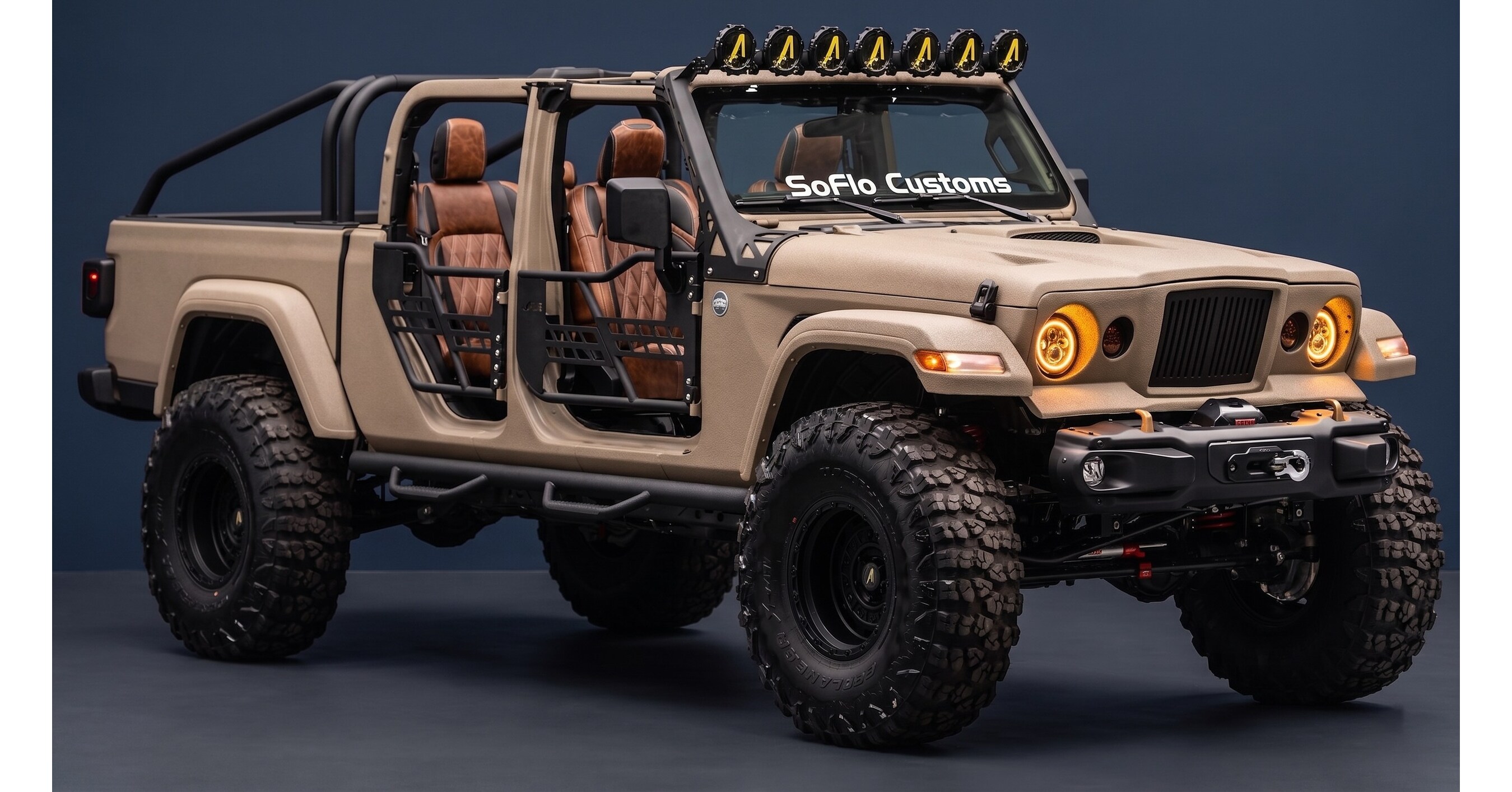 SoFlo Customs Introduces the Kaizer Edition Jeep Gladiator, a Retro ...