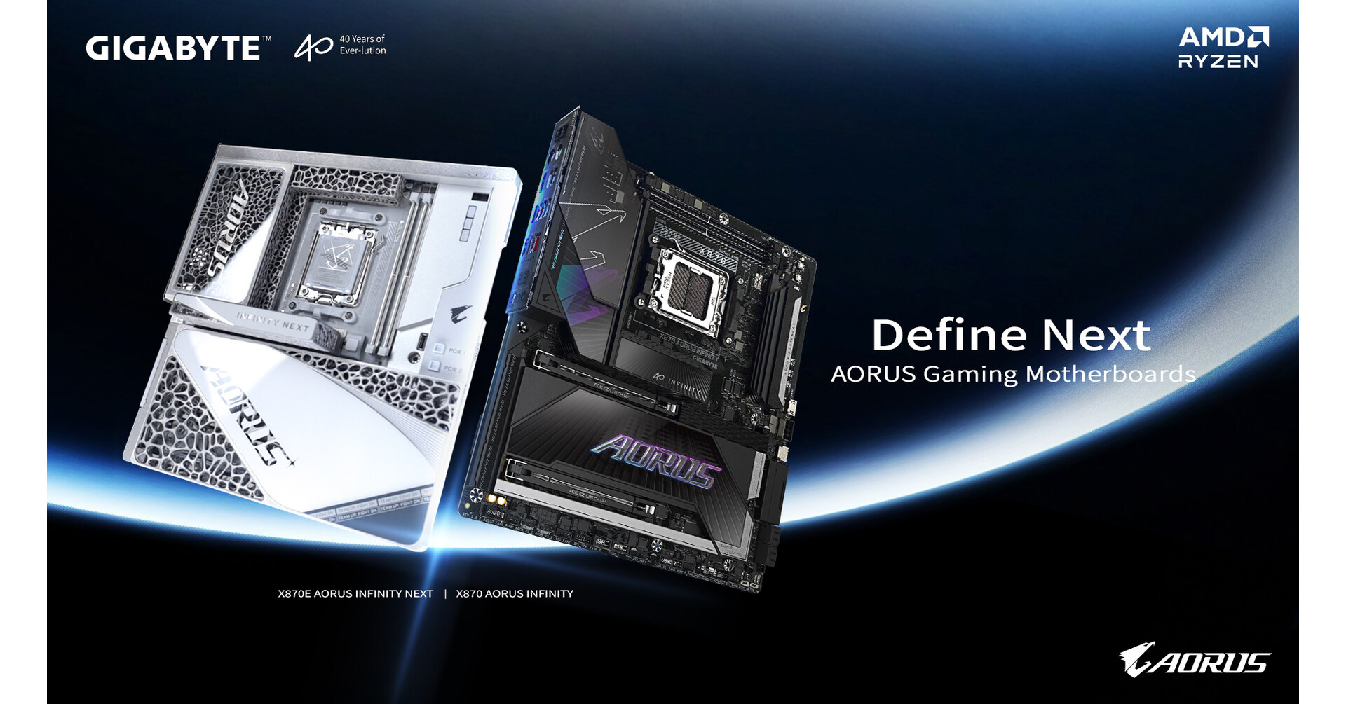 GIGABYTE Debuts 40th Anniversary X870E and X870 AORUS INFINITY Series ...