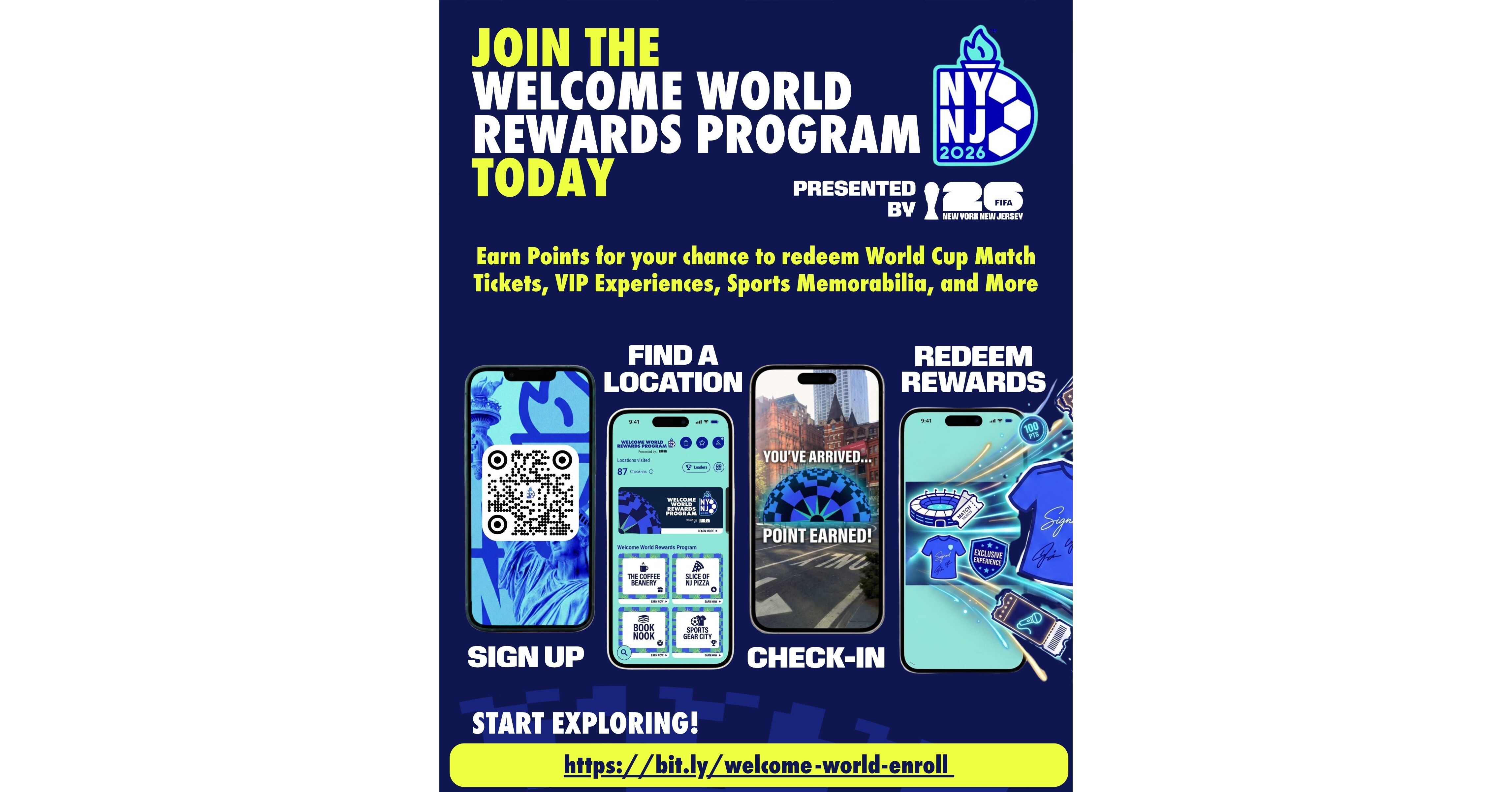 FIFA WORLD CUP 2026™ NYNJ HOST COMMITTEE LAUNCHES WELCOME WORLD REWARDS ...