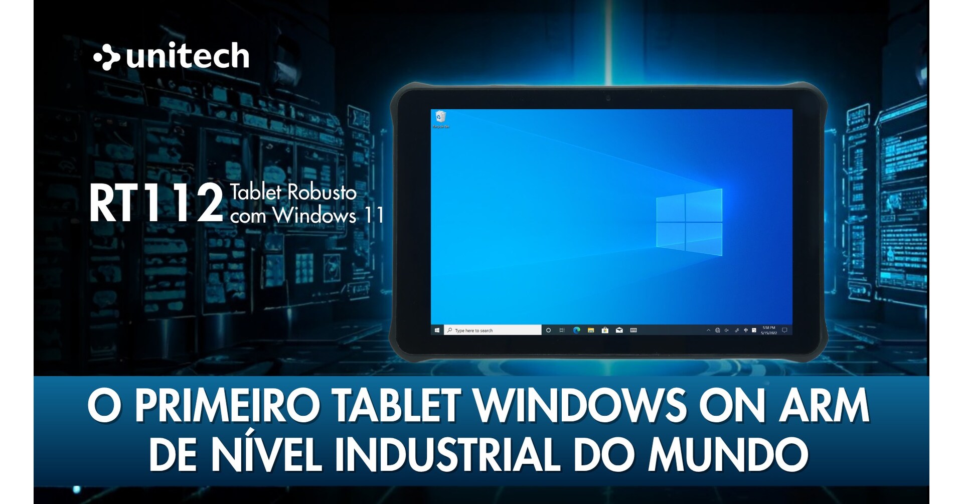 Unitech lança o primeiro tablet industrial do mundo com Windows em ARM ...