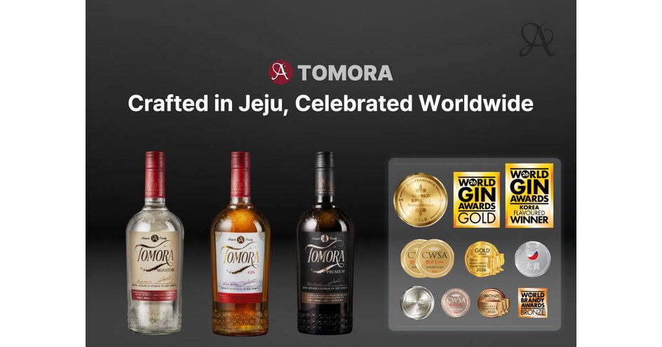 濟州高端果味烈酒「TOMORA」接連斬獲全球知名烈酒賽事大獎