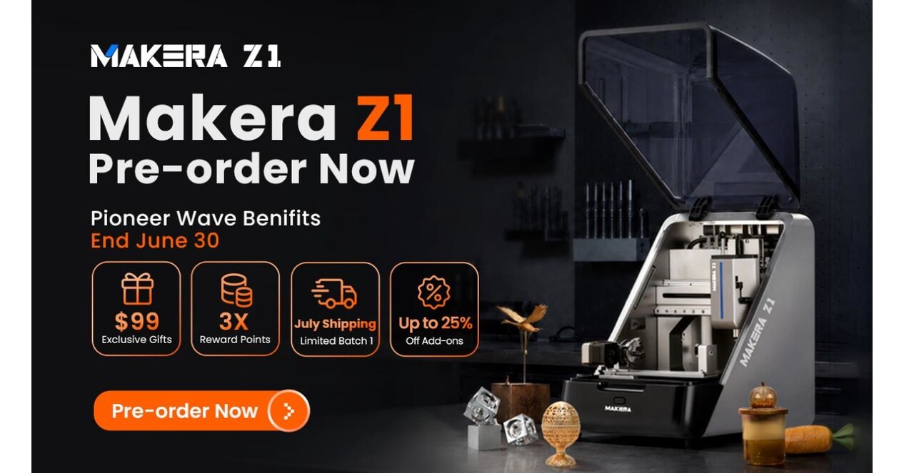 Makera Z1 Now Available for Global Pre-Order, Bringing Entry-Level CNC ...