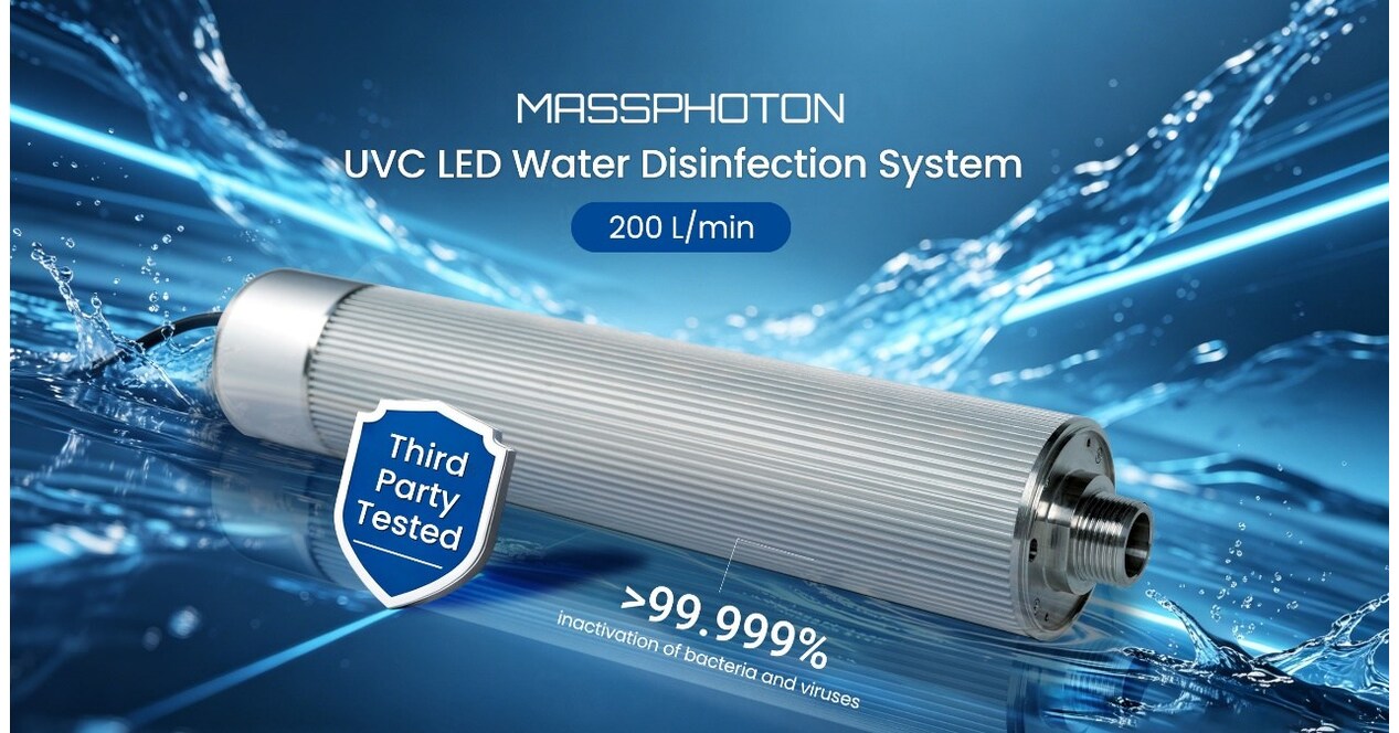 MASSPHOTON Launches the Industry's First 200 LPM UVC LED Water ...