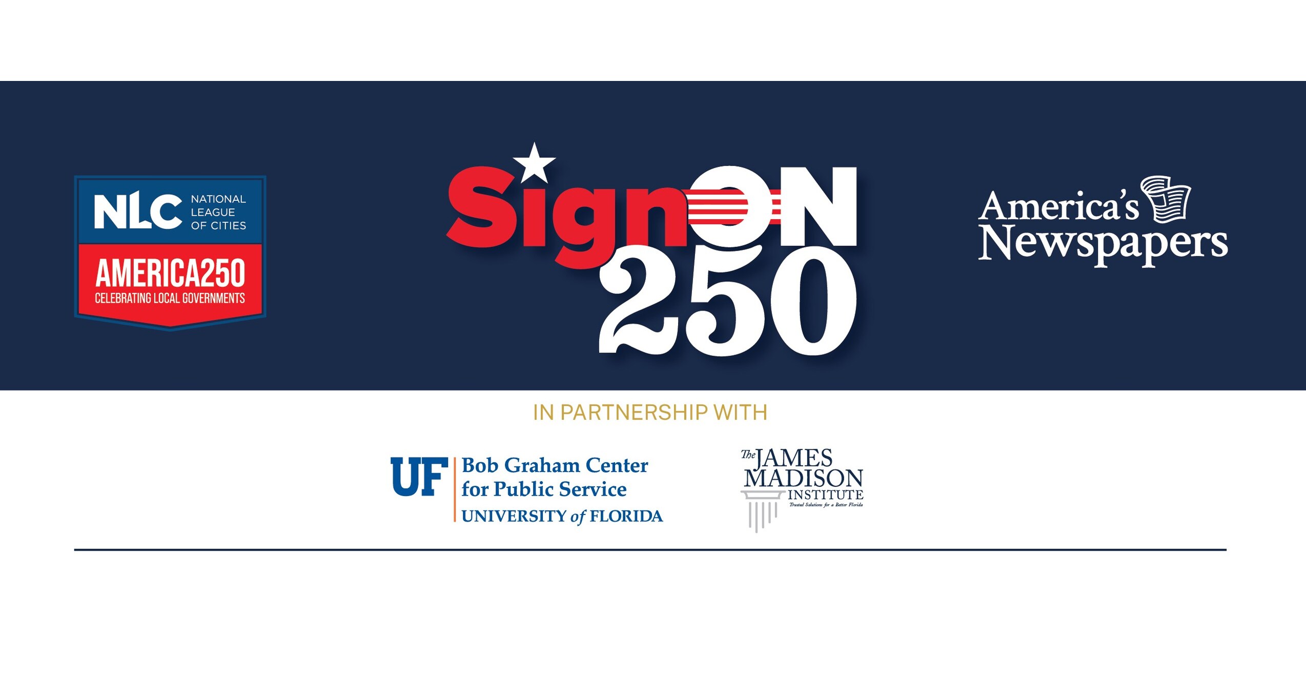 National League of Cities, America's Newspapers launch "Sign ON 250"