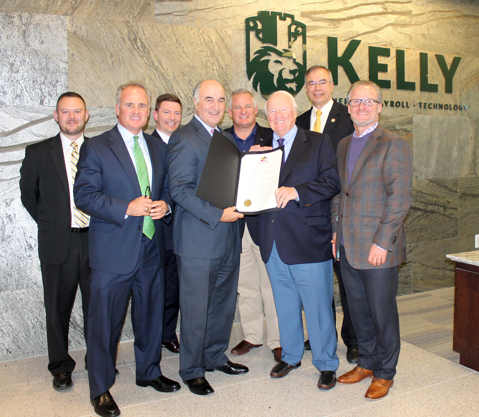 Kelly & Associates Insurance Group Presented with the Secretary's ...