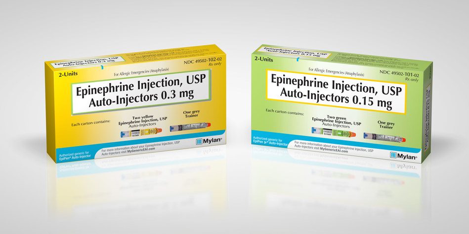 Mylan Launches the First Generic for EpiPen® (epinephrine injection ...