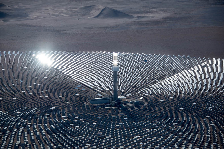 El proyecto de energía solar Crescent Dunes de SolarReserve con ...