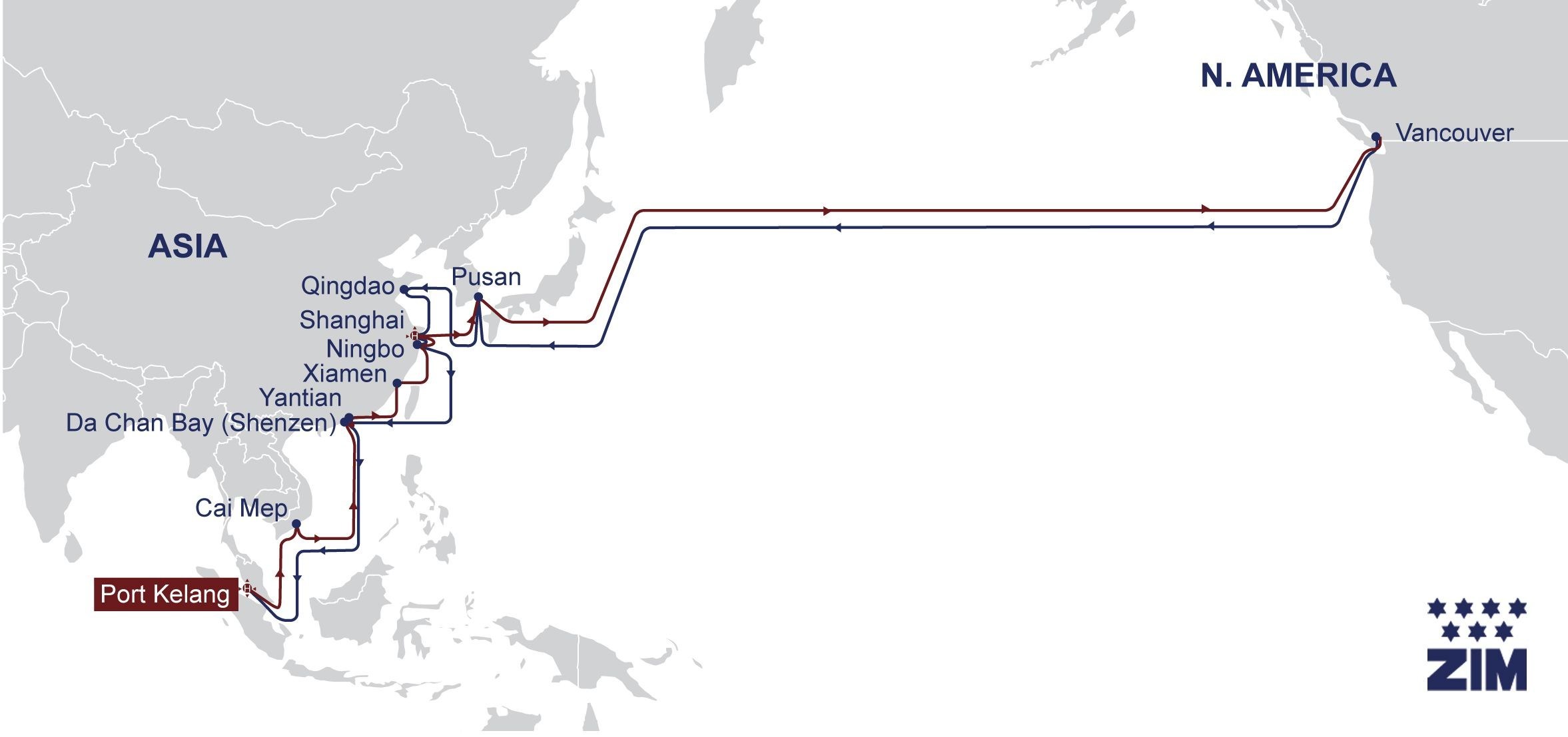ZIM's Upgraded Pacific Network to Commence April 2017