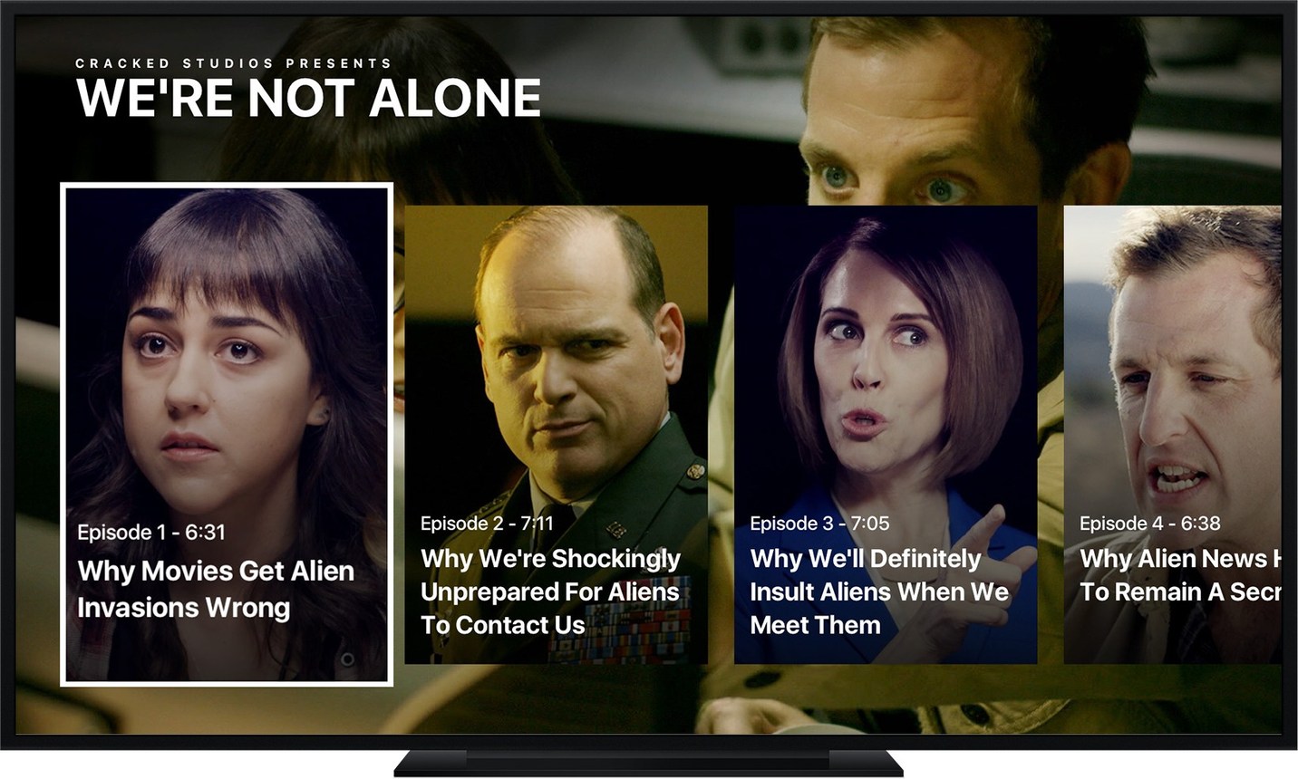 Cracked app launches on Apple TV