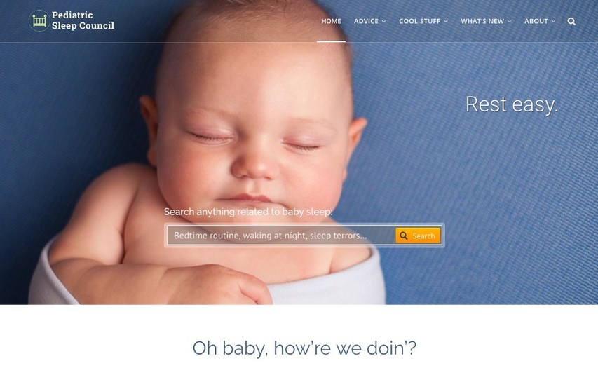 Pediatric Sleep Council Launches Babysleep To Help Parents With