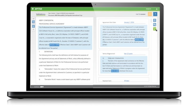 Apttus Intelligent Import, Powered by ABBYY, Automates Contract ...