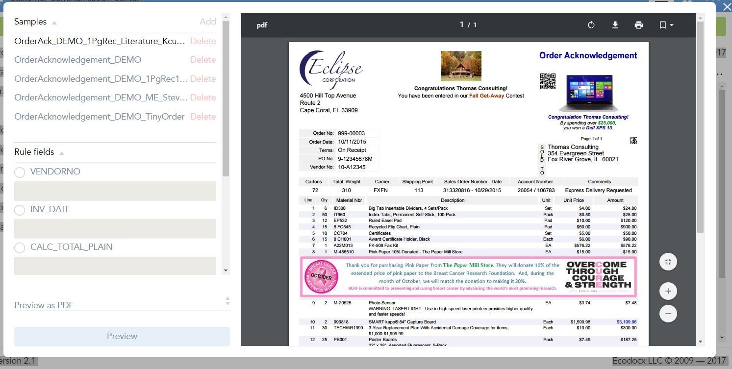 Eclipse Corporation Acquires DocOrigin Enterprise Document Software Intellectual Property