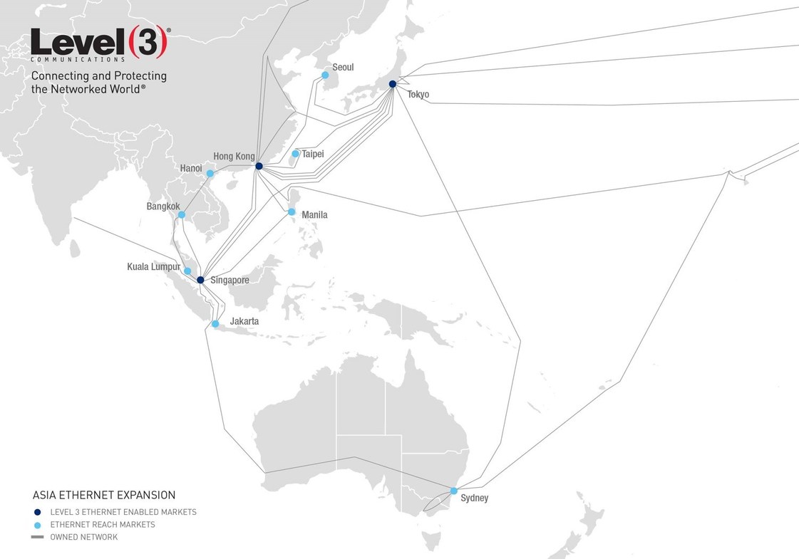 Level 3 Expands Dynamic Ethernet Services to Asia Pacific