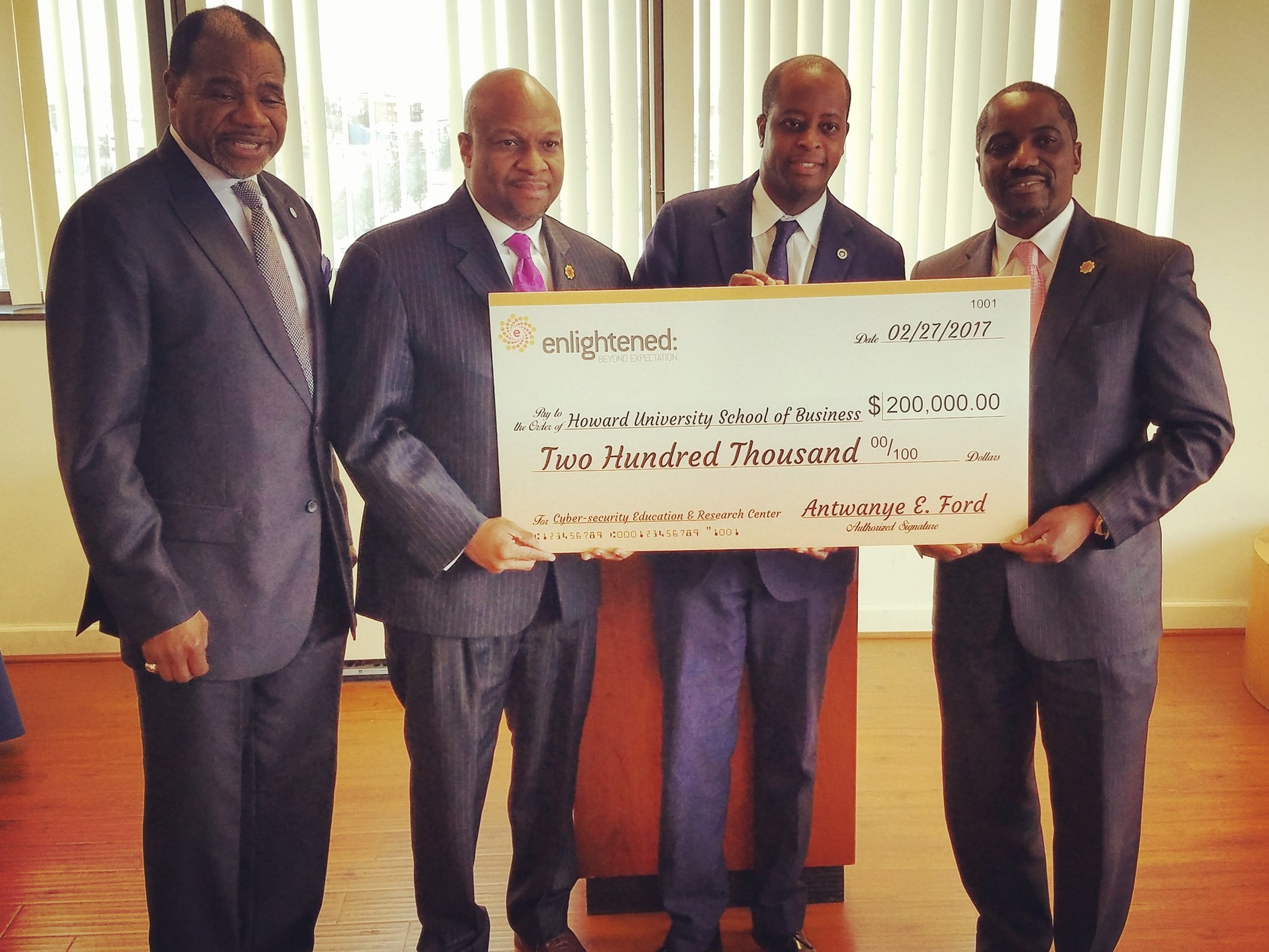 Enlightened, Inc. Delivers Major Gift To Howard University's Schools Of ...