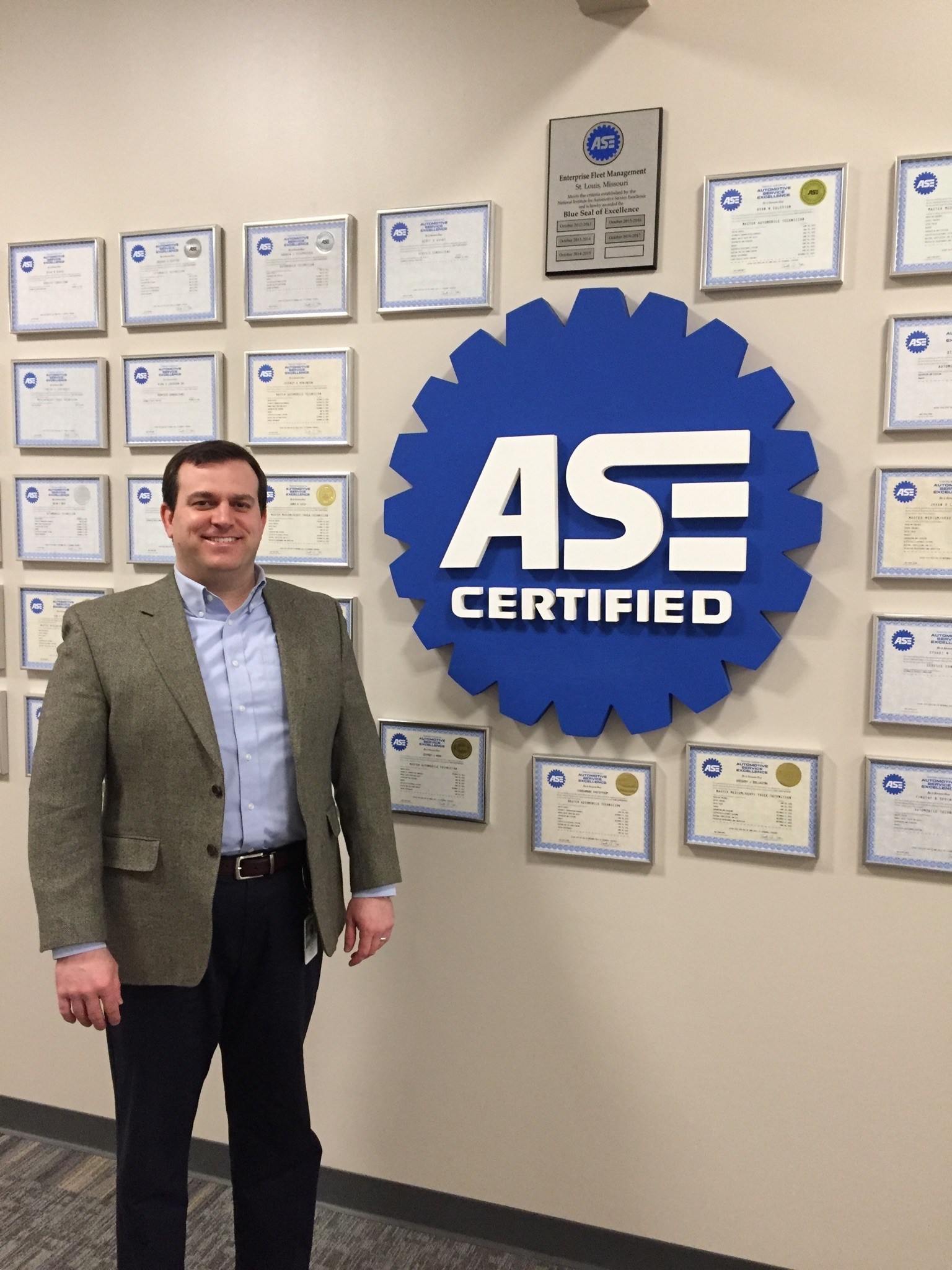 Enterprise Fleet Management Supervisor Earns ASE World Class Technician ...