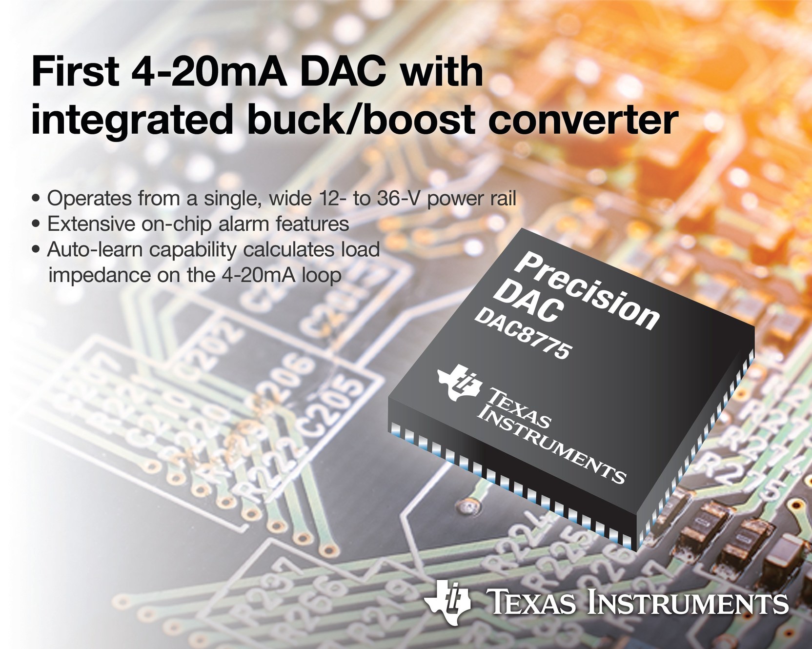 TI introduces industry's first 4-20mA DAC with integrated buck/boost ...