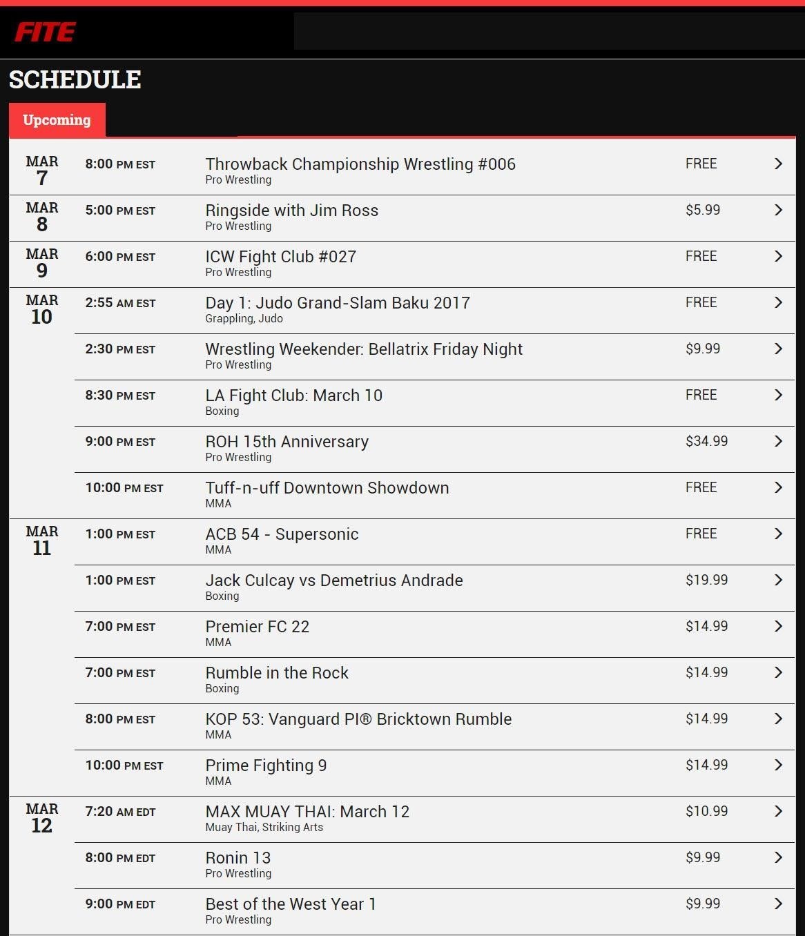 FITE TV to Stream Sixteen Live Events From All Over The World This Weekend