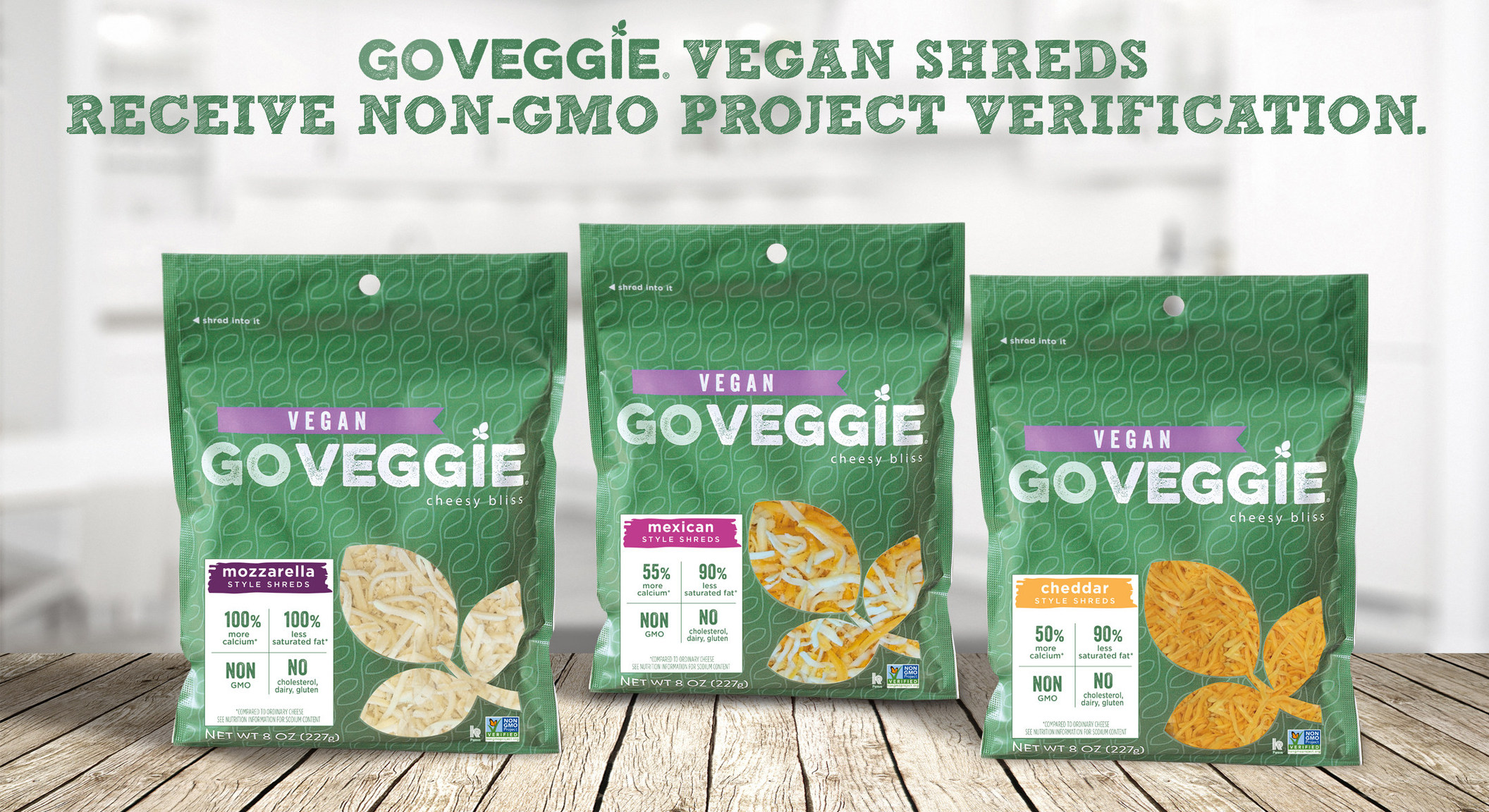 GO VEGGIE® Vegan Shredded Cheese Alternatives Receive Non-GMO Project ...