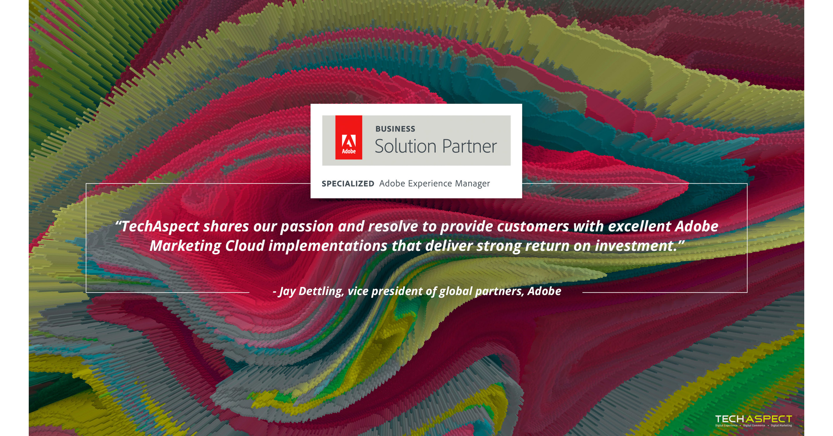 TechAspect Announces Business Partner Status in the Adobe Solution Partner Program
