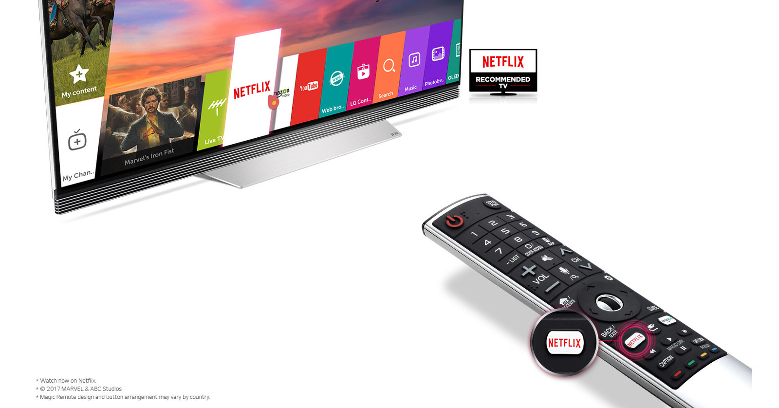 LG's 2017 HDR-Enabled UHD TVs Recommended By Netflix For Superior ...