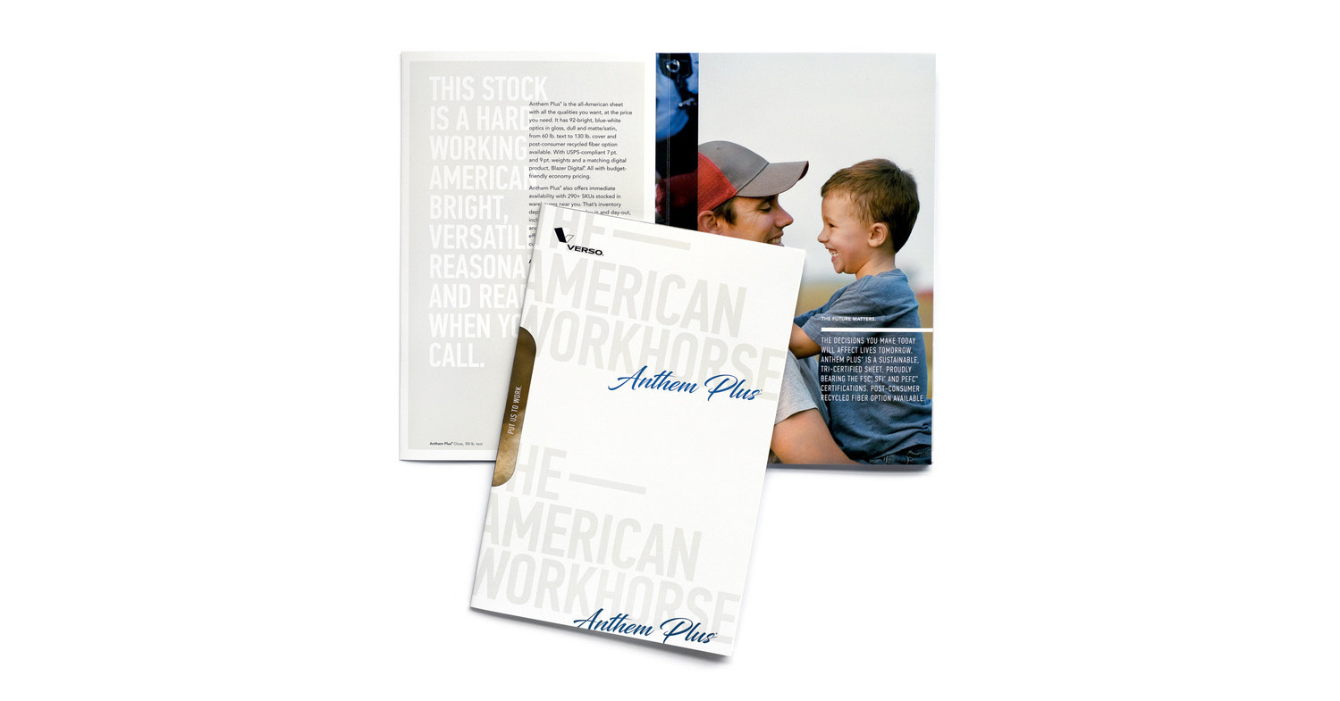 Verso Announces 92-Bright Anthem Plus® Coated Paper