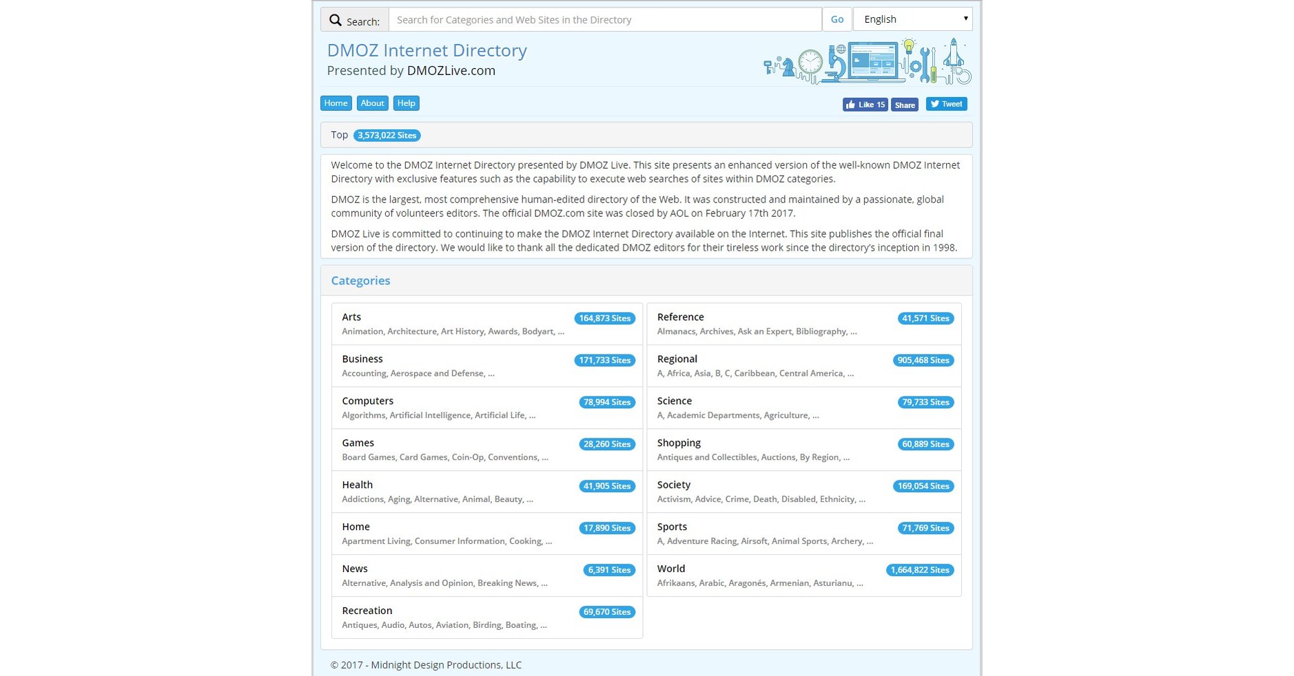DMOZ Internet Directory Re-Launches at DMOZLive.com After Unexpected ...