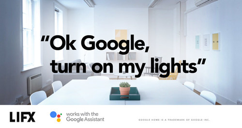 "Ok Google, turn on my lights"