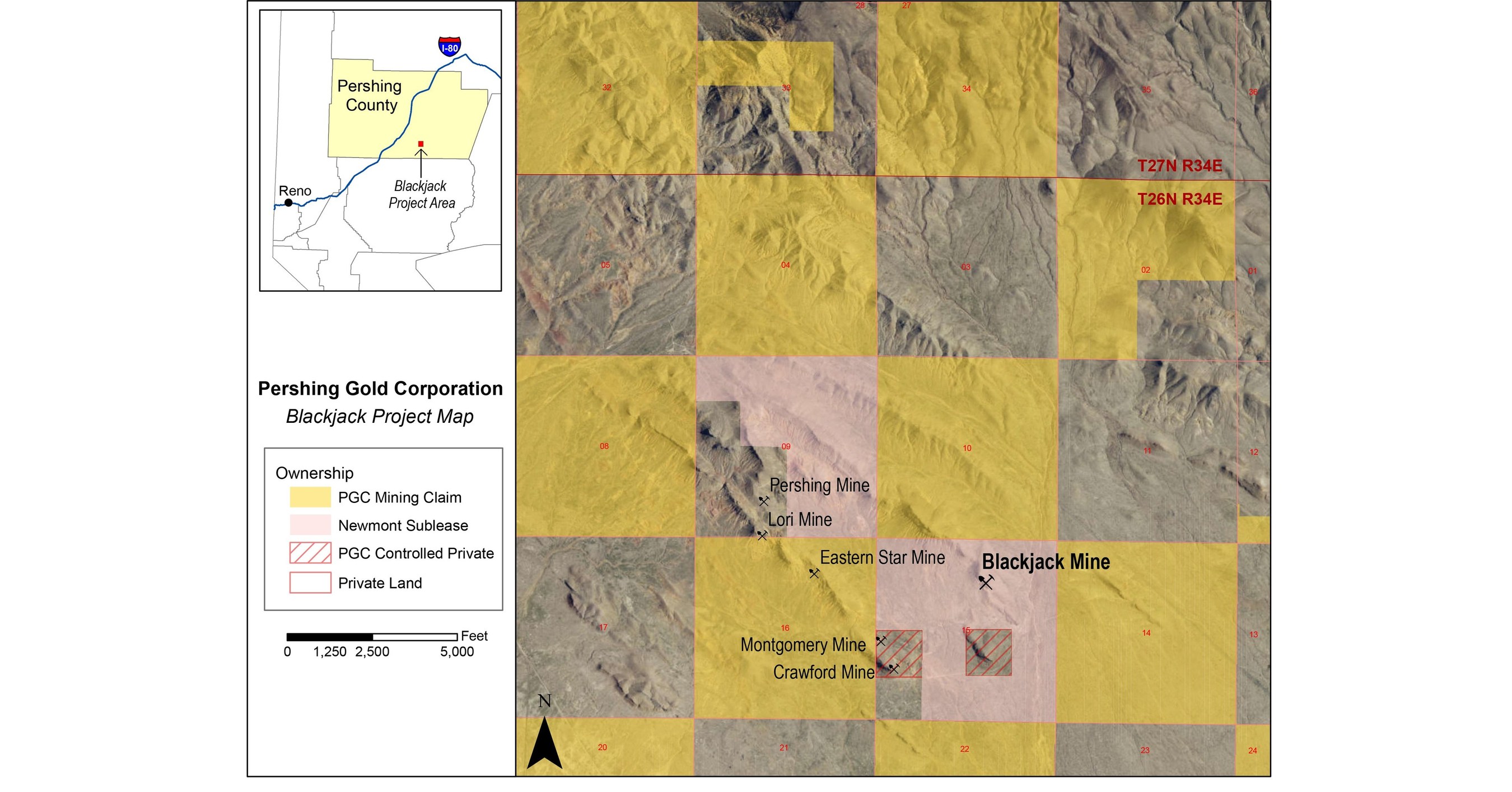 Pershing Gold Consolidates New District Through Land Transaction