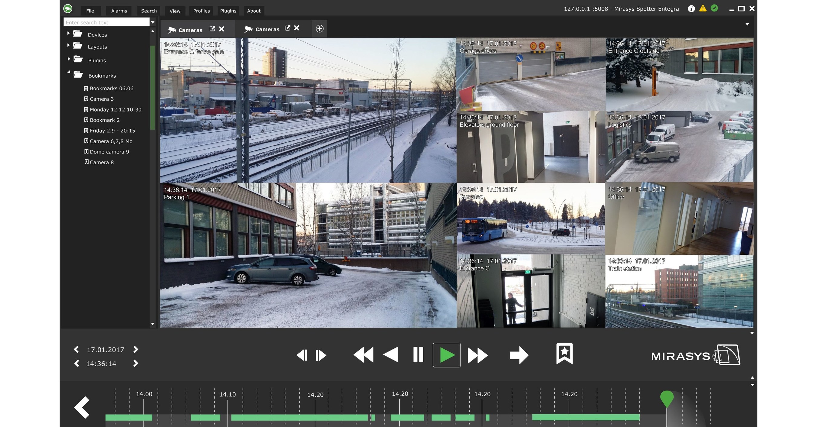 Sistema de gestión de vídeo de nueva generación - Mirasys VMS V8