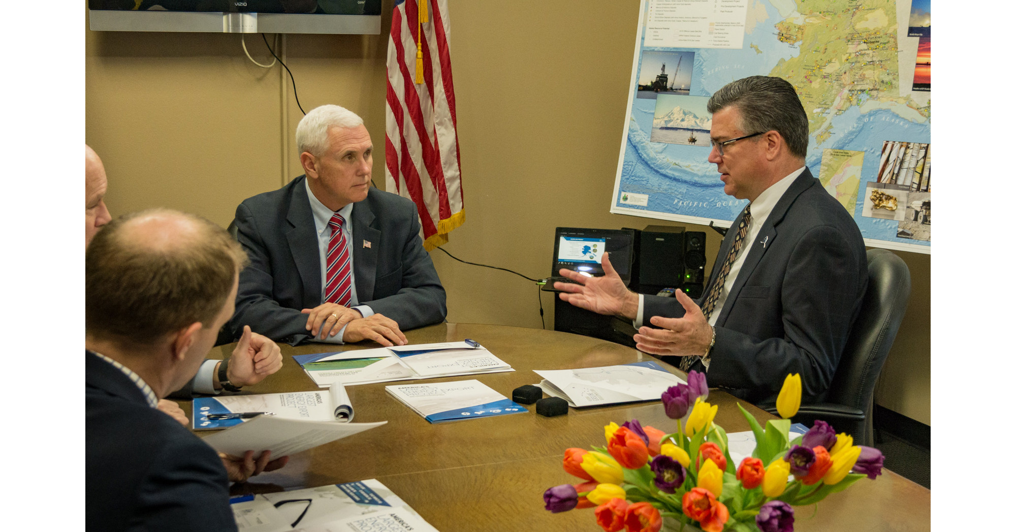 U.S. Vice President Mike Pence meets with Alaska Gasline Development ...