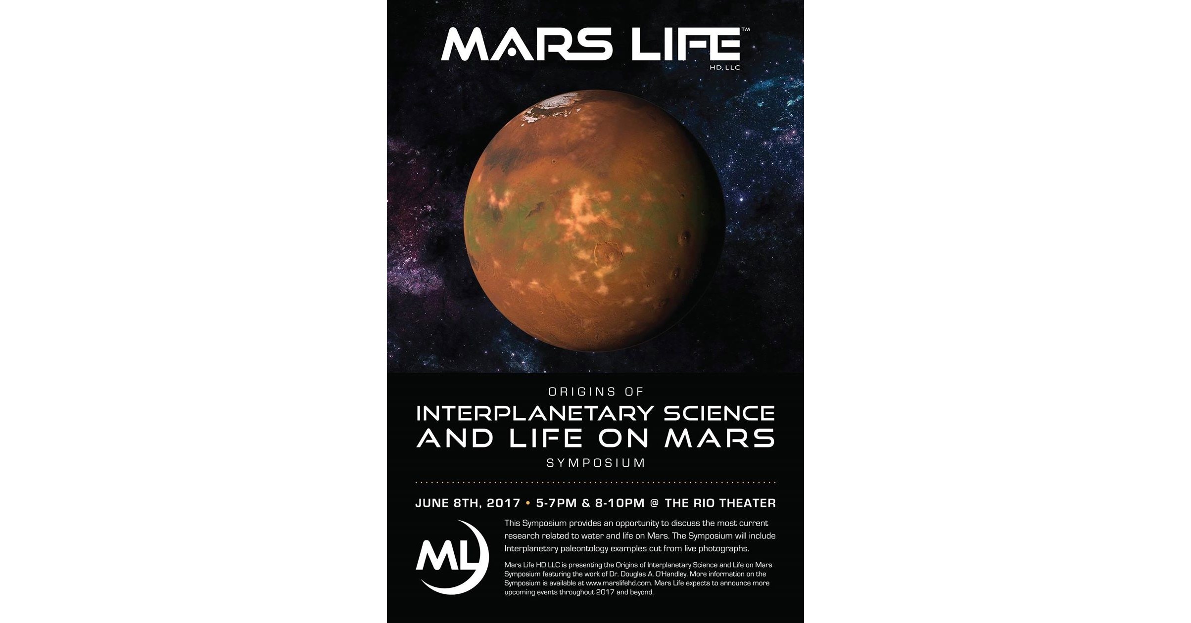 Origins of Interplanetary Science and Life on Mars Symposium