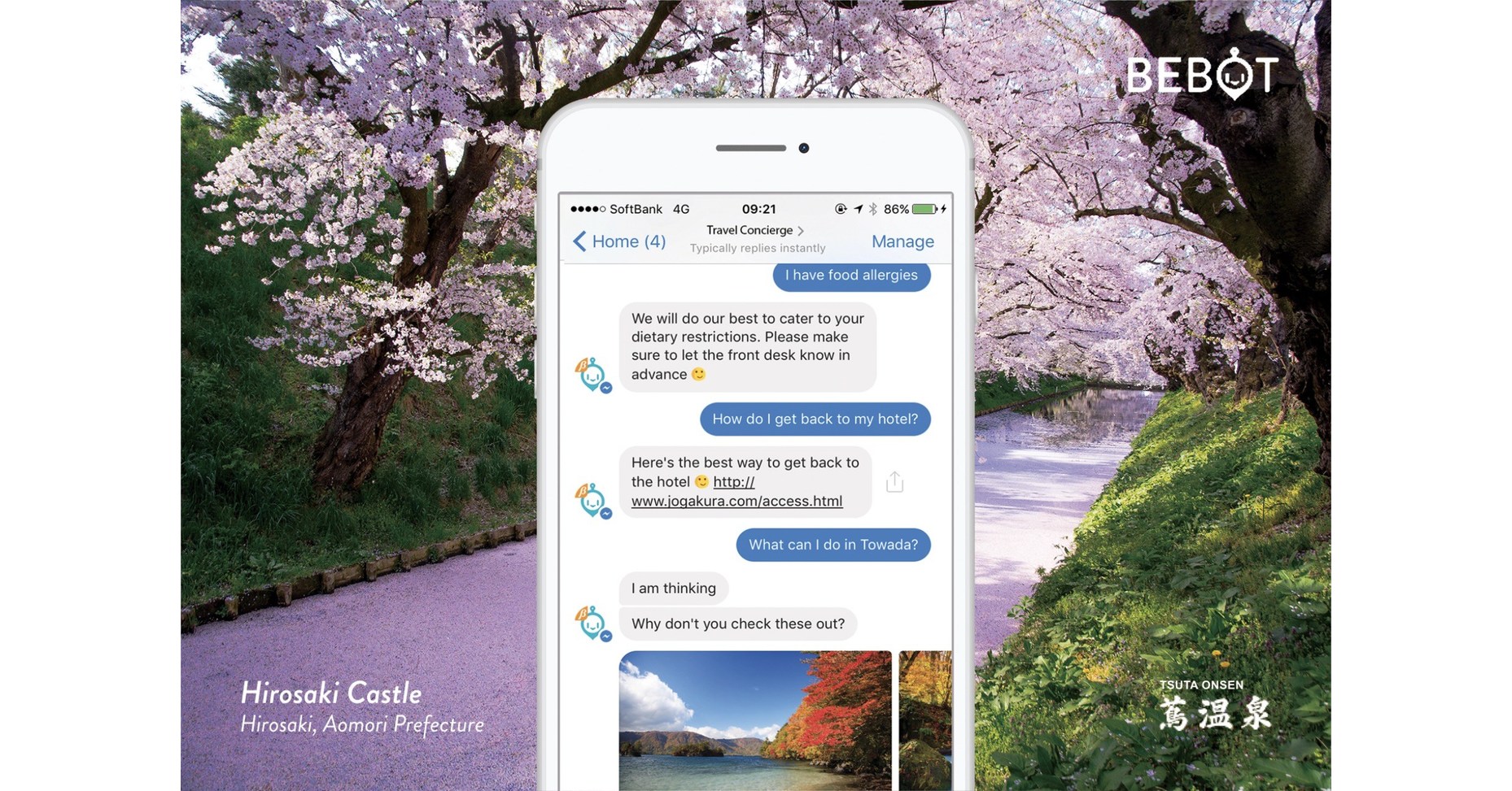 Japan's First AI Chatbot Concierge BEBOT Released in Aomori, Japan ...