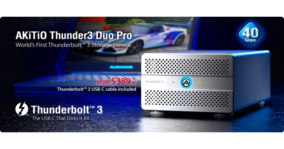Akitio® Unveils New Node Lite Thunderbolt™ 3 PCIe Box for Mac and Windows