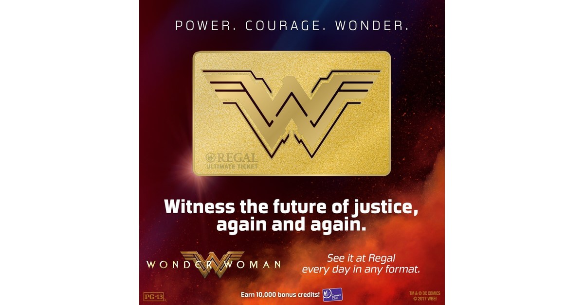 Justice For All With Your Wonder Woman Ultimate Ticket at Regal