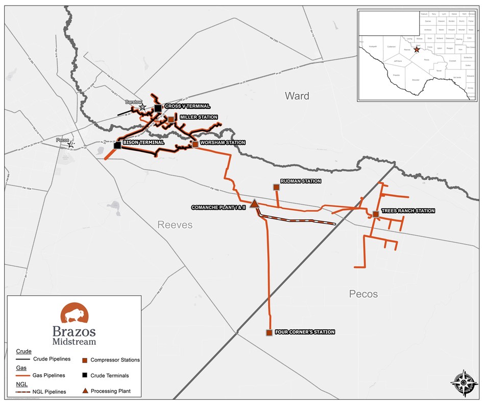 Brazos Midstream Announces New Growth Projects in Southern Delaware Basin