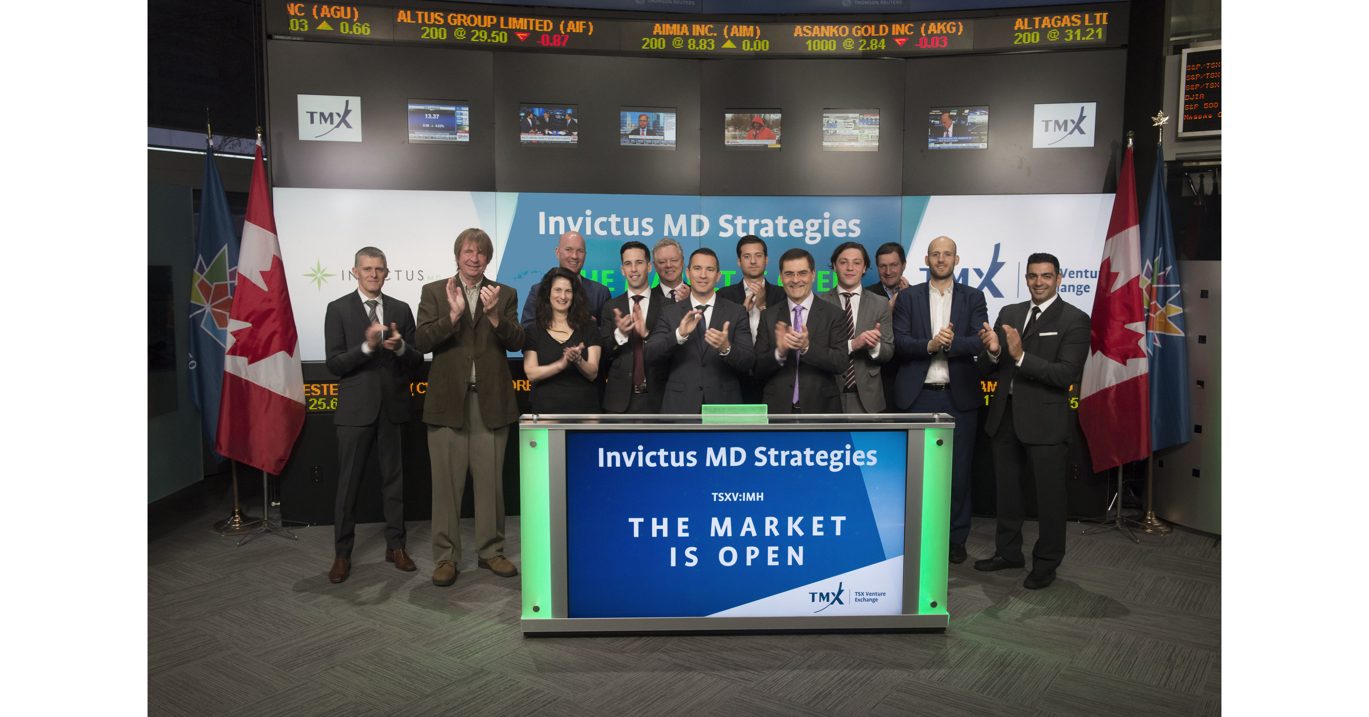 Invictus MD Strategies Corp. Opens the Market