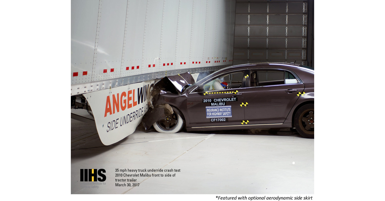 IIHS Crash Tests Reveal Benefits of AngelWing Side Underride Protection ...