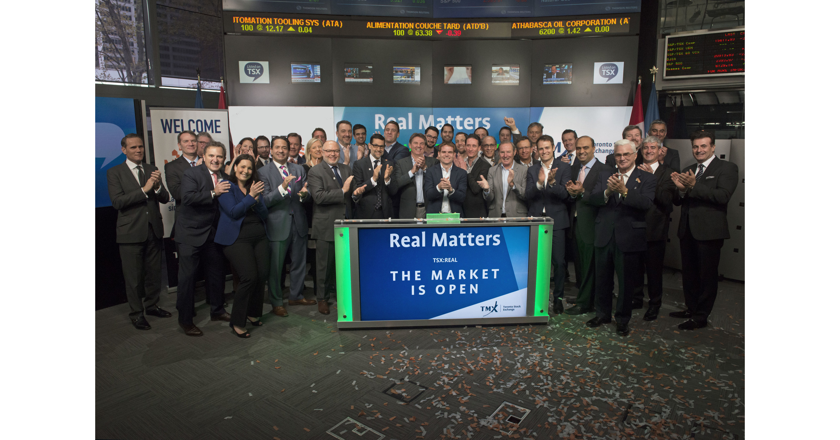 Real Matters Inc. Opens the Market