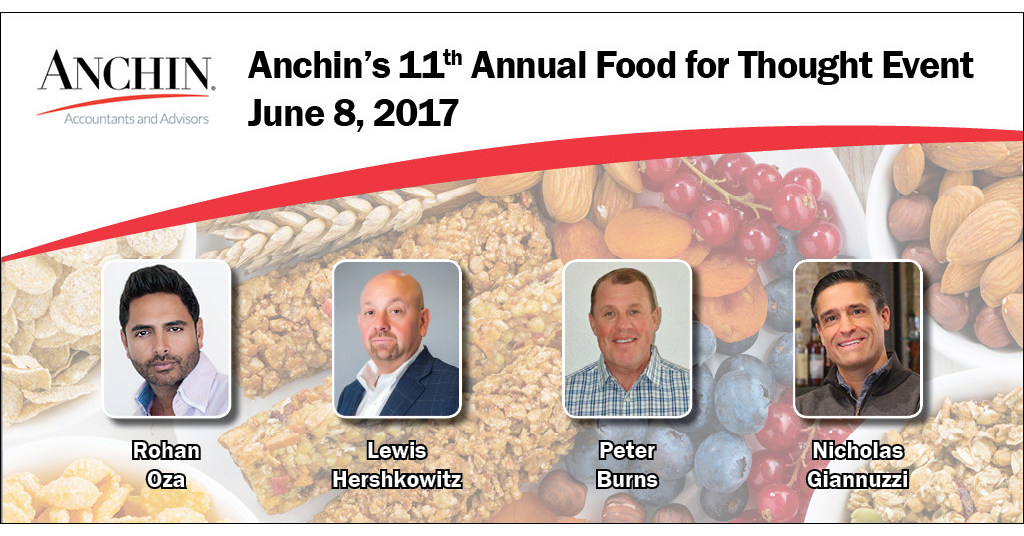 Food and Beverage Industry Leaders Announced for Anchin's 11th Annual ...
