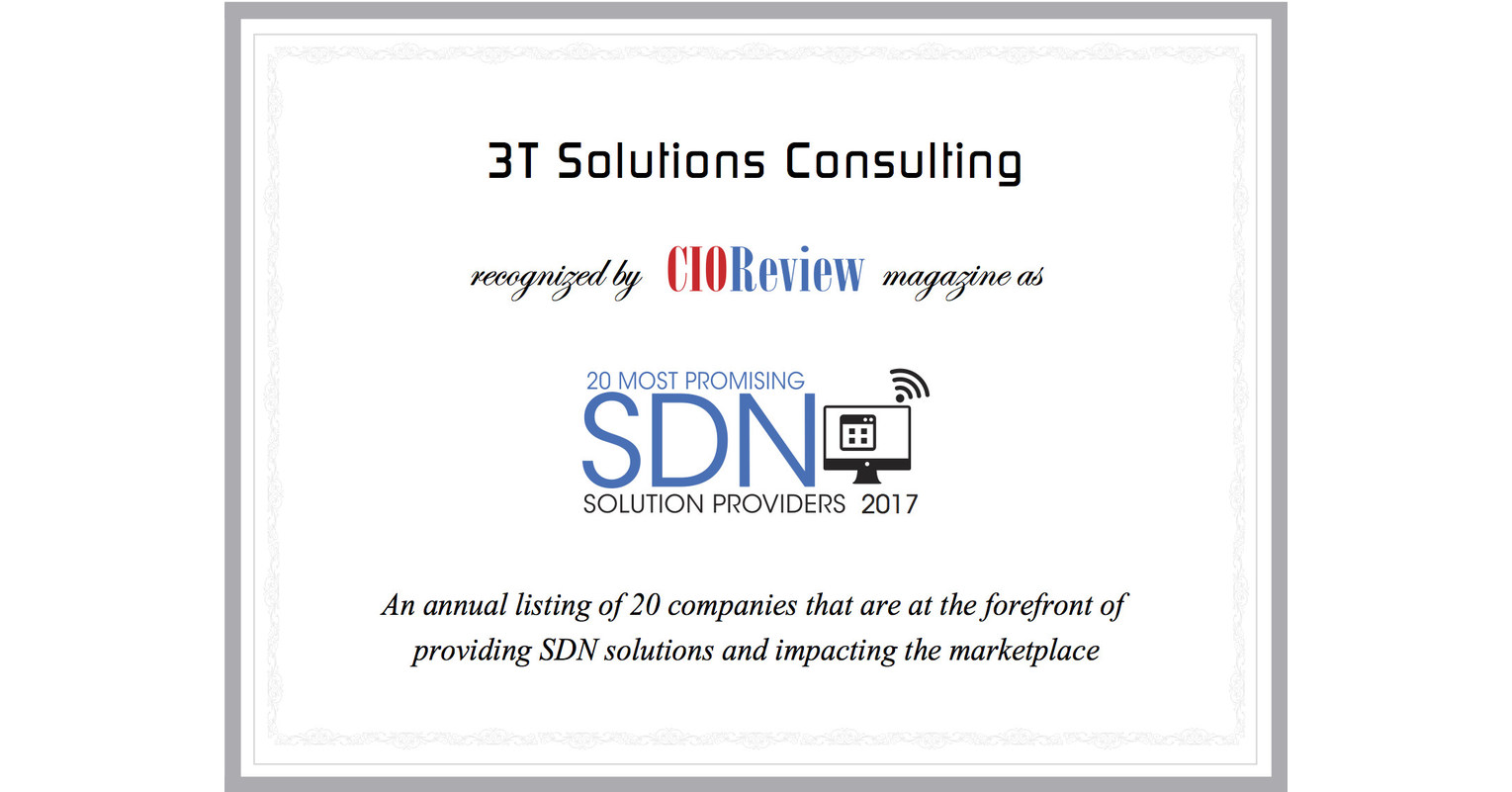 3T Solutions Consulting Recognized as a Top 20 Most Promising Software ...