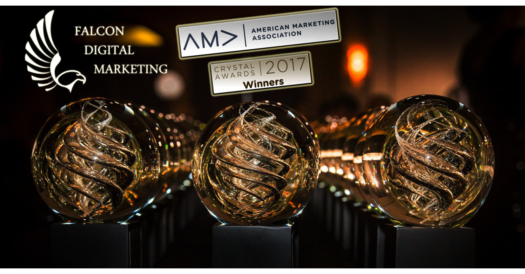 Falcon Digital Marketing Wins AMA 2017 Crystal Award for Online Marketing