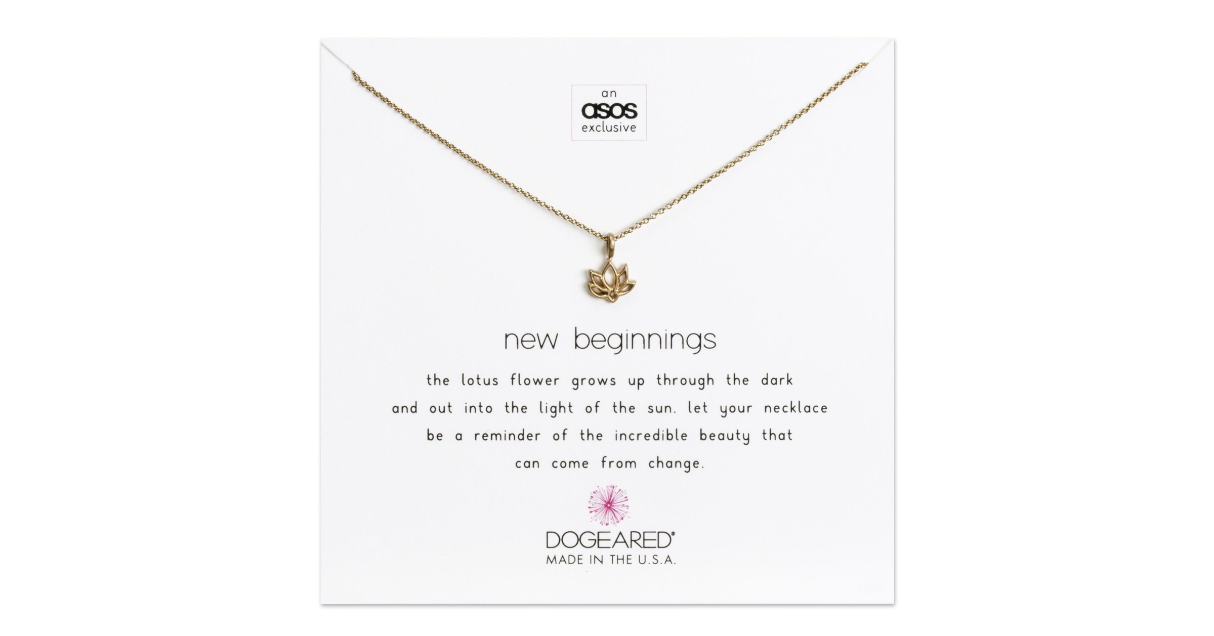 Dogeared x ASOS Exclusive 10th Anniversary Rose Gold Collection