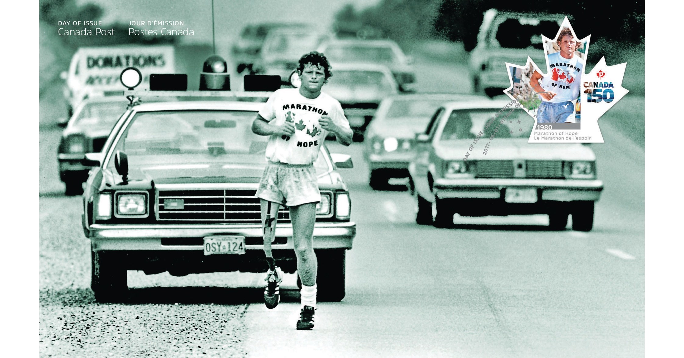 Espoir, courage, détermination : le sixième timbre soulignant les 150 ...