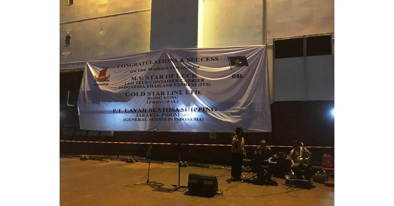 Gold Star Line's Indonesia-Thailand Express Vessel's First Call in Semarang