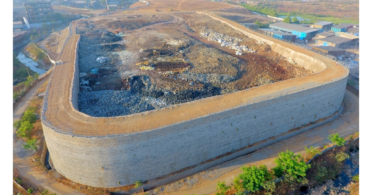 Strata Builds the First Vertical Landfill in India