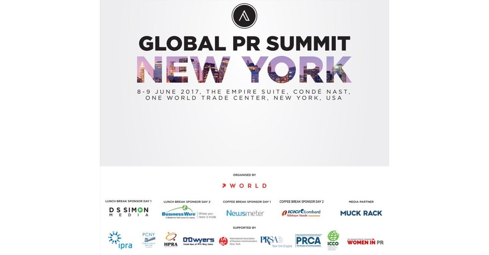 PR World Heading to Global PR Summit New York Sponsored By Newsmeter