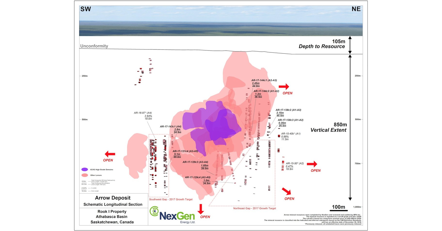 Step-Out Drilling Expands the Arrow Deposit Area of Mineralization